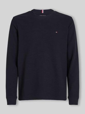 Tommy Hilfiger Regular Fit Langarmshirt mit dezentem Logo-Detail