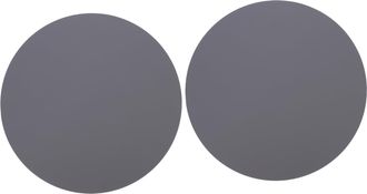 Cabilock 2 Stück Silikon Tischset Rund Mikrowellen Backmatte rutschfest Hitzebeständig 26cm Grau Küchenunterlage Tischmatte