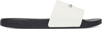 Calvin Klein Pantoletten Calvin Klein Ess Slide Monobrand Cv HM0HM02107 Wei&szlig;
