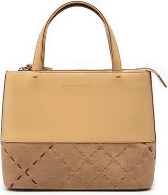 Burberry Shopper - Leather and Suede Stitch Tote - Gr. unisize - in Braun - f&uuml;r Damen