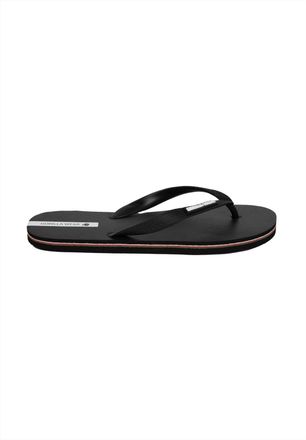 Gorilla Wear Kokomo Flip-Flops - Schwarz - Freizeit Bequem rutschfest unisex mit Logo für maximale Bewegungsfreiheit aus Gummi EVA Badesandalen,45/47 EU
