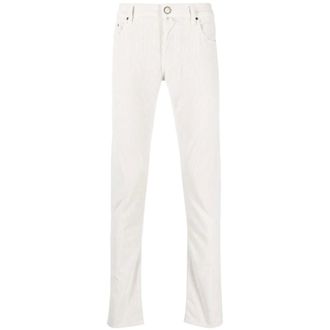 Jacob Cohen Pantalon slim - Homme - Pantalons - Blanc - Taille: W37