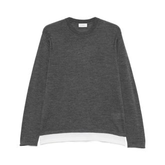 Paolo Pecora Rundhals-Strickware - - Knitwear - Herren - Grau - L