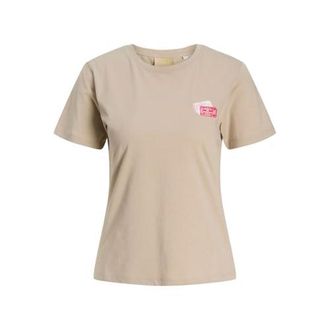 Jack & Jones Jxcarly Reg Fit SS Tee JRS, Gris Plume, L Femme, Gris Plume, Large