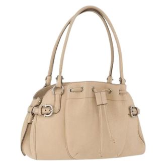Ferragamo Sac &agrave; main Pre-owned - Femme - Pre-owned - Beige - Taille: ONE Size