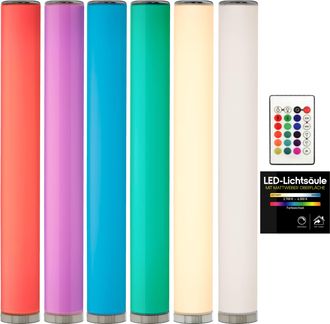 Bonetti LED Lichtsäule mit 8 Lichtfarben und praktischer Fernbedienung | dimmbar | Farbwechsel-Modus | moderne Stehleuch4te (OHNE Funkeleffekt)