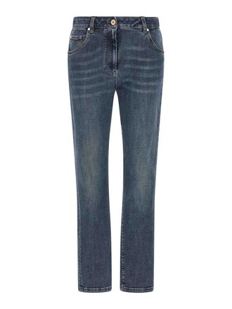 Brunello Cucinelli Straight Leg Jeans - Blau