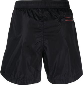 Moncler Logo Patch Swim Shorts - Blue