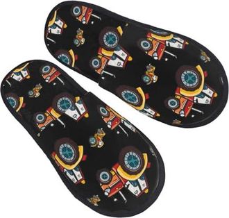 Generic Tracteur De Dessin Anim&eacute; Femme Homme Pantoufles Chaud Chaussures De Maison Confortable Chaussons Pour Ext&eacute;rieur Hiver Maison M