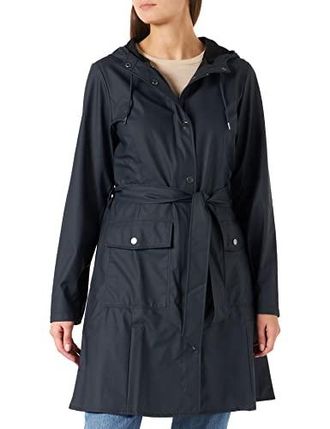 Rains Curve W Jacket Veste imperm&eacute;able, 47 Bleu Marine, L Femme