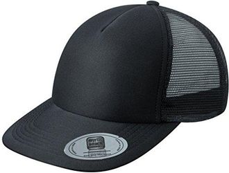 Myrtle Beach Casquette filet 5 panneaux visiere plate (black)