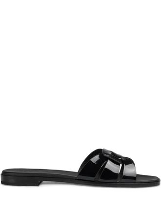 Doucal's mules en cuir - Noir