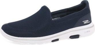 Skechers Damen Go Walk 5 Sneakers, Navy Textile White, 37.5 EU