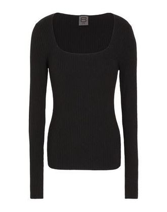 8 by YOOX RIB KNIT SQUARE-NECK TOP