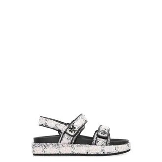 Tory Burch Femme, Chaussures, Multicolore, Taille: 36 EU Sandales compens&eacute;es en tweed