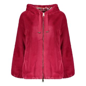 Herno Felljacke mit Kapuze - - Jackets - Damen - Rosa - 4XL