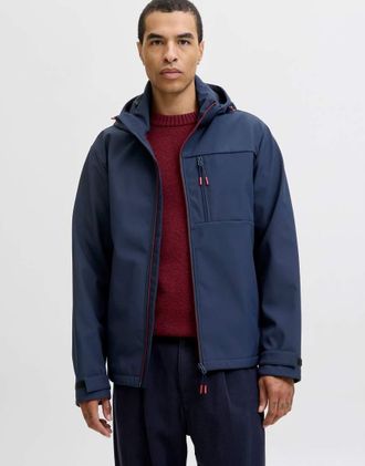 Jack & Jones Softshelljacke in Sky Captain-Grau