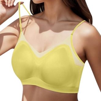 Generic Soutien-gorge 2026 pour femme avec fermeture sur le devant en dentelle florale - Soutien confortable &agrave; armatures - T-shirt sans fil - Doux - Sans fil 