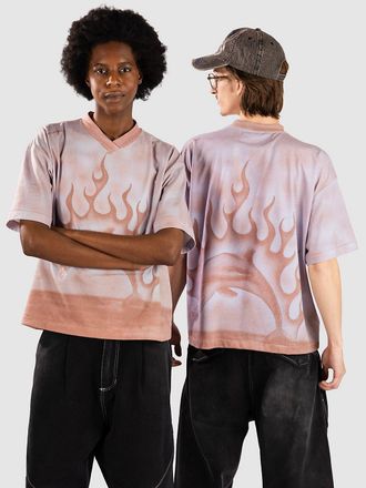 Jungles Jungles Flaming Dolphin Jersey T-Shirt pink