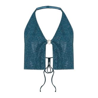 Os&eacute;ree Lumiere 90s Top - - Tops - Damen - Blau - M
