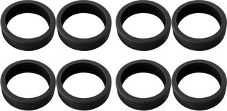 Generic Gepäck-Koffer-Räder-Abdeckungen, Geräuschreduzierung, Stoßdämpfende Möbel-Rad-Bodenschoner, Anti-Aging, Kratzfest, Hartes Silikon für Stuhl (Black)