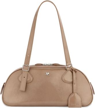 Courr&egrave;ges Hobo Bags - Beige Handbag With Adjustable Straps - Gr. unisize - in Rosa - f&uuml;r Damen