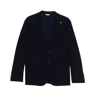 Manuel Ritz Homme, Vestes, Bleu, Taille: M Cardigan &agrave; boutons