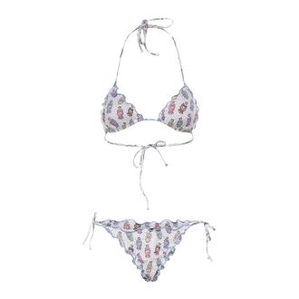 MC2 Saint Barth Femme, Maillots de bain, Multicolore, Taille: 40 FR Frou Frou Sagitami Triangle Bikini