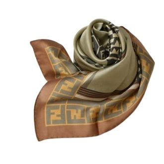 Fendi Pre-owned Vintage Scarf - Femme - Pre-owned - Brun - Taille: ONE Size