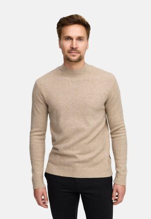 JEFF Strickpullover Herren JFCollin turtle Pullover Herrenpullover Stehkragenpullover aus Strick mit Rippb&uuml;ndchen