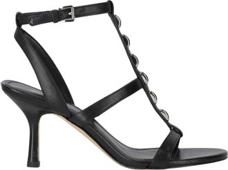 Michael Kors Femme, Chaussures, Noir, Taille: 38 1/2 EU Nara Heeled Sandal