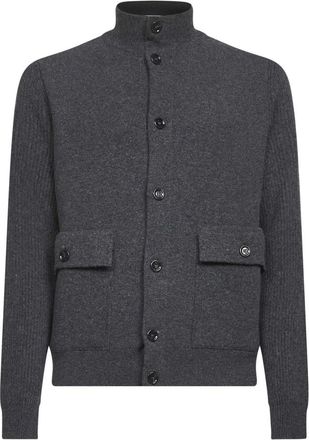 Lardini Homme, Vestes, Gris, Taille: 3XL Veste Double Anthracite en Tricot