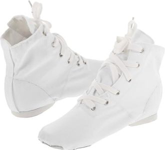 BESTONZON Chaussures de Danse Jazz Montantes Toile pour Gar&ccedil;on Fille et Femmes Semelle Divis&eacute;e Soutien Cheville Renforc&eacute; Baskets Danse Fille et Femme Adapt&eacute;es B