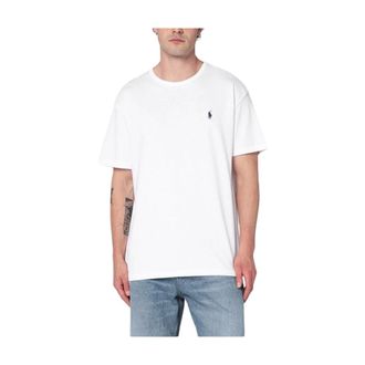Polo Ralph Lauren Homme, Tops, Blanc, Taille: XL T-shirt ras du cou en jersey de coton