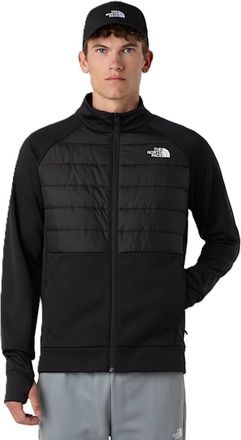 The North Face Herren Reaxion 2.0 Fleece Hybrid Full Zip Jacke, Tnf Black Heather, XL