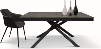 Konte Design VOLPAIA Tisch, Holz, Edelstahl, Einzigartig