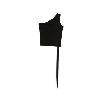 Rick Owens Femme, Tops, Noir, Taille: 40 FR Top sans manches c&ocirc;tel&eacute;