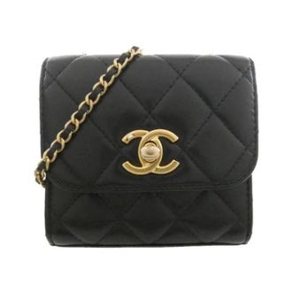 Chanel Pre-owned Lamm Schultertasche - - Pre-owned - Damen - Schwarzk - ONE SIZE