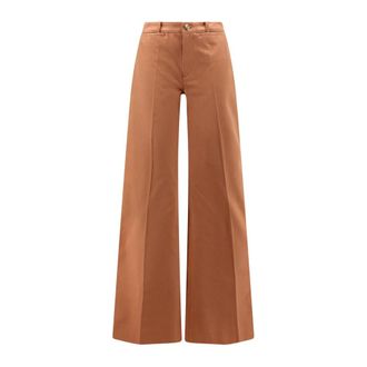 Chlo&eacute; High-Rise Schlaghose - - Trousers - Damen - Braun - XS