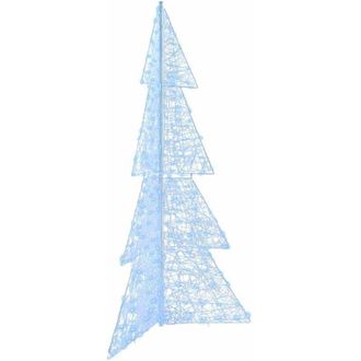 vidaXL Weihnachtsbaum mit 240 LEDs Kaltwei&szlig; 180 cm Acryl vidaXL