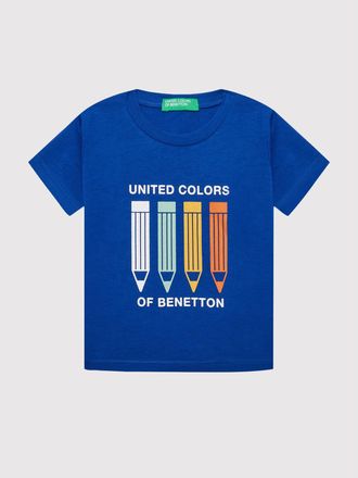 Benetton United Colors Of Benetton T-Shirt 3I1XG102N Blau Regular Fit