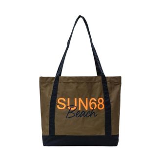Sun 68 Dunkelgr&uuml;ne Milit&auml;r Canvas Tote Bag - - Bags - Damen - Gr&uuml;n - ONE SIZE