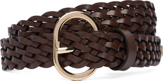 Tommy Hilfiger Dameng&uuml;rtel Tommy Hilfiger Th Chic 2.5 Woven Leather AW0AW18111 Braun