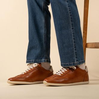 Bexley Bremlea - Sneaker homme marron patin&eacute;