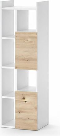 Vicco Badschrank Wei&szlig; Alf 36x117x36 cm - W&auml;scheschrank, Mehr Stauraum ohne Bodenfl&auml;che zu nutzen