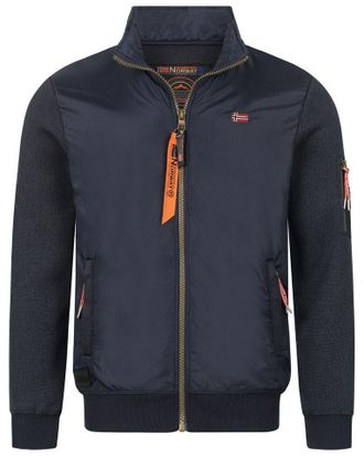 Geographical Norway Steppjacke Herren &Uuml;bergangsjacke Blouson Strickfleece MIX Fr&uuml;hlings Jacke