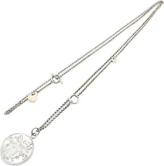 Hermès collier Ex-Libris Long en argent sterling et or rose 18ct (2020-2025)