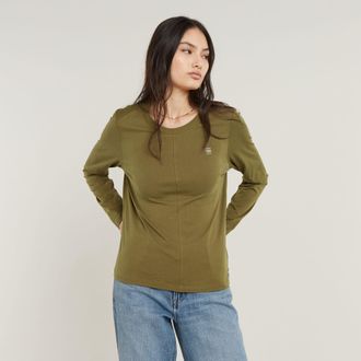 G-Star Front Seam Top - Gr&uuml;n - Damen
