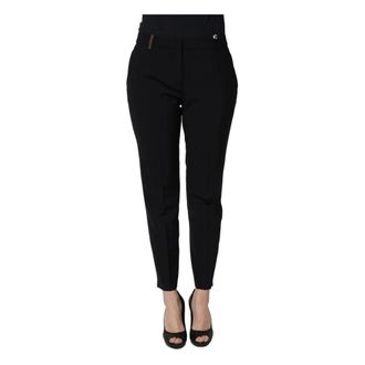 PESERICO Skinny Mid Waist Hosen - - Trousers - Damen - Schwarzk - XL