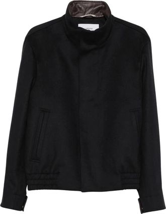 Lardini Jackett aus Lammwolle mit Bieber-Effekt - - Jackets - Herren - Schwarzk - XL
